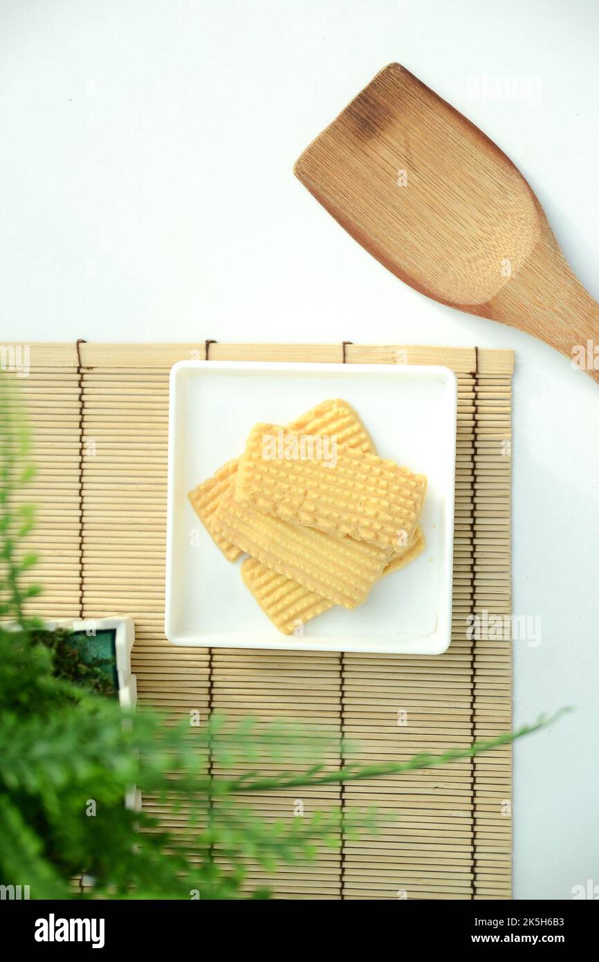 Fresh home made Samprit Cookies. Famous delicacy on Hari Raya ...