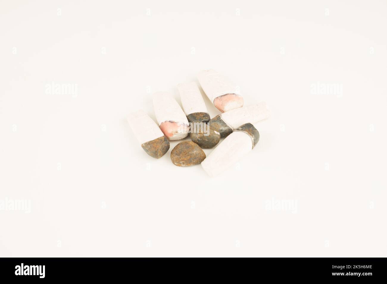 metal dental crowns at one stage of manufacturing Stock Photo - Alamy