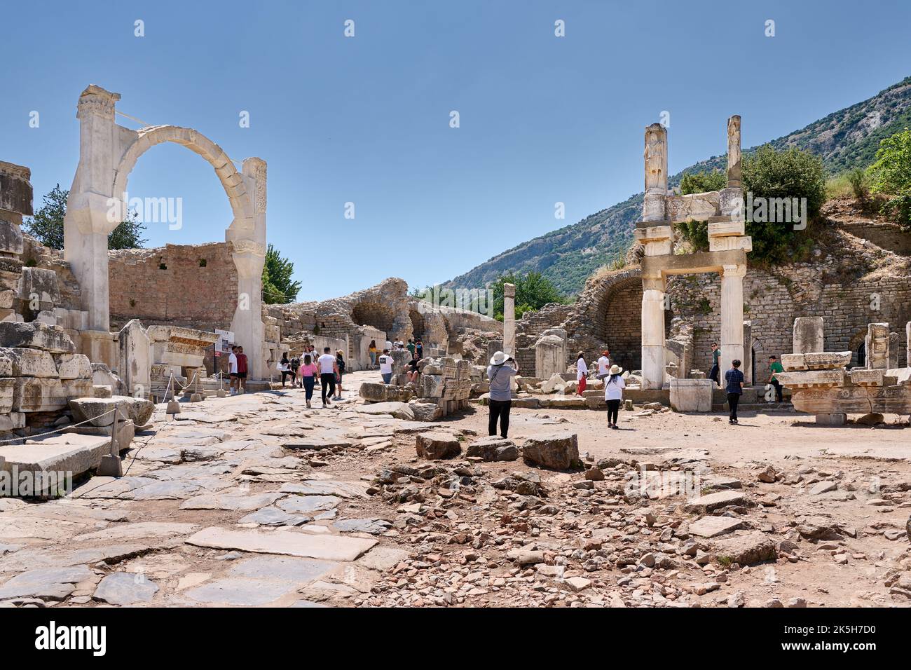 temple of Domitian and Fountain of Pollio in Ephesus Archaeological ...