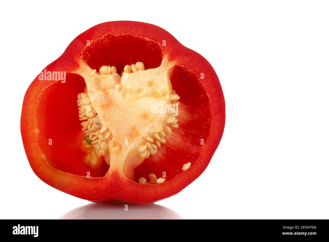 Red capsicum pepper cut in half hi-res stock photography and images - Alamy