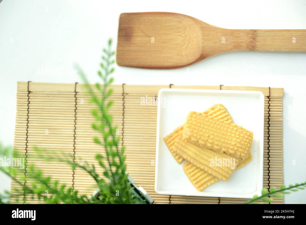 Fresh home made Samprit Cookies. Famous delicacy on Hari Raya ...