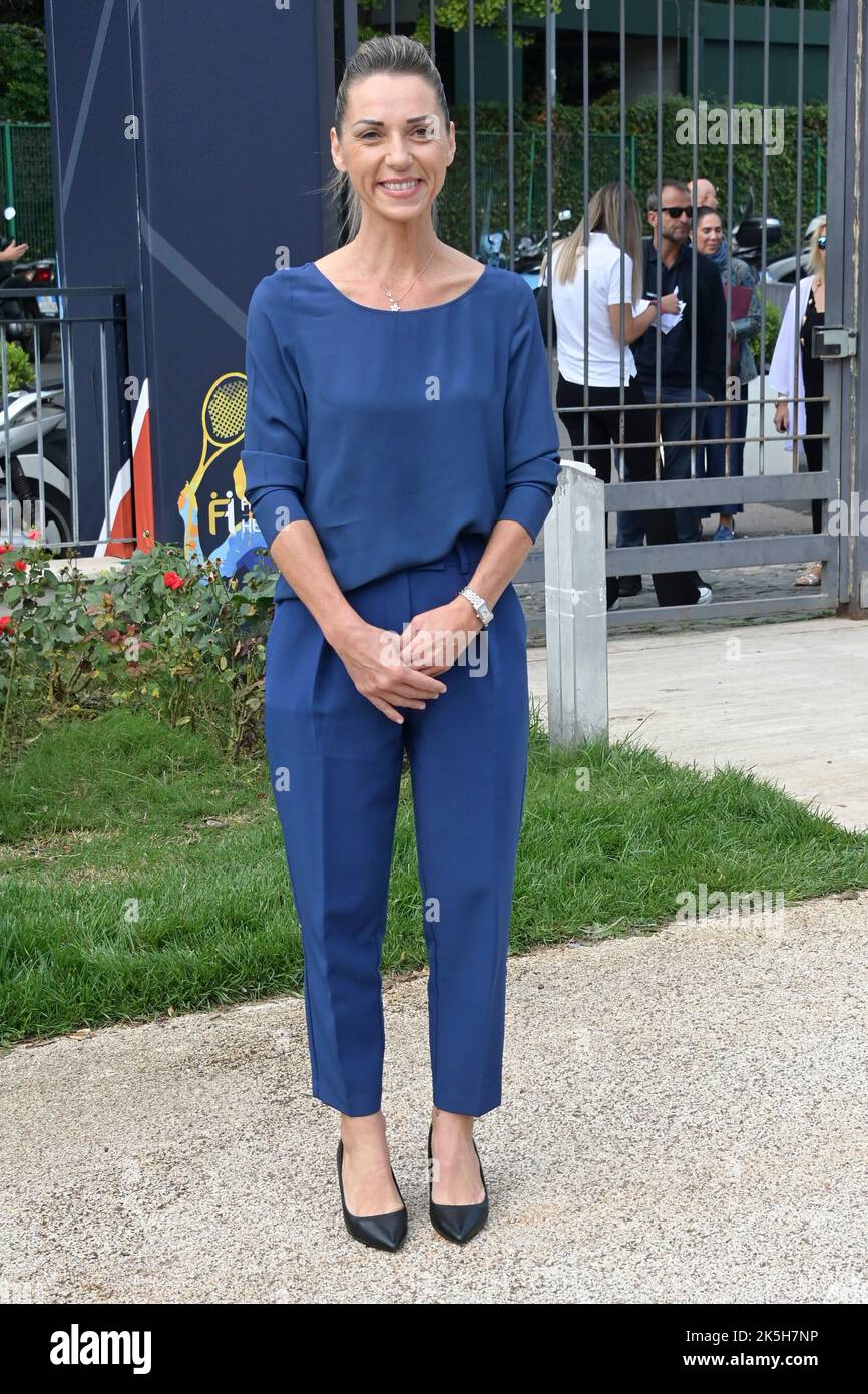 Rome, Italy. 08th Oct, 2022. Valentina Vezzali attends the Tennis ...
