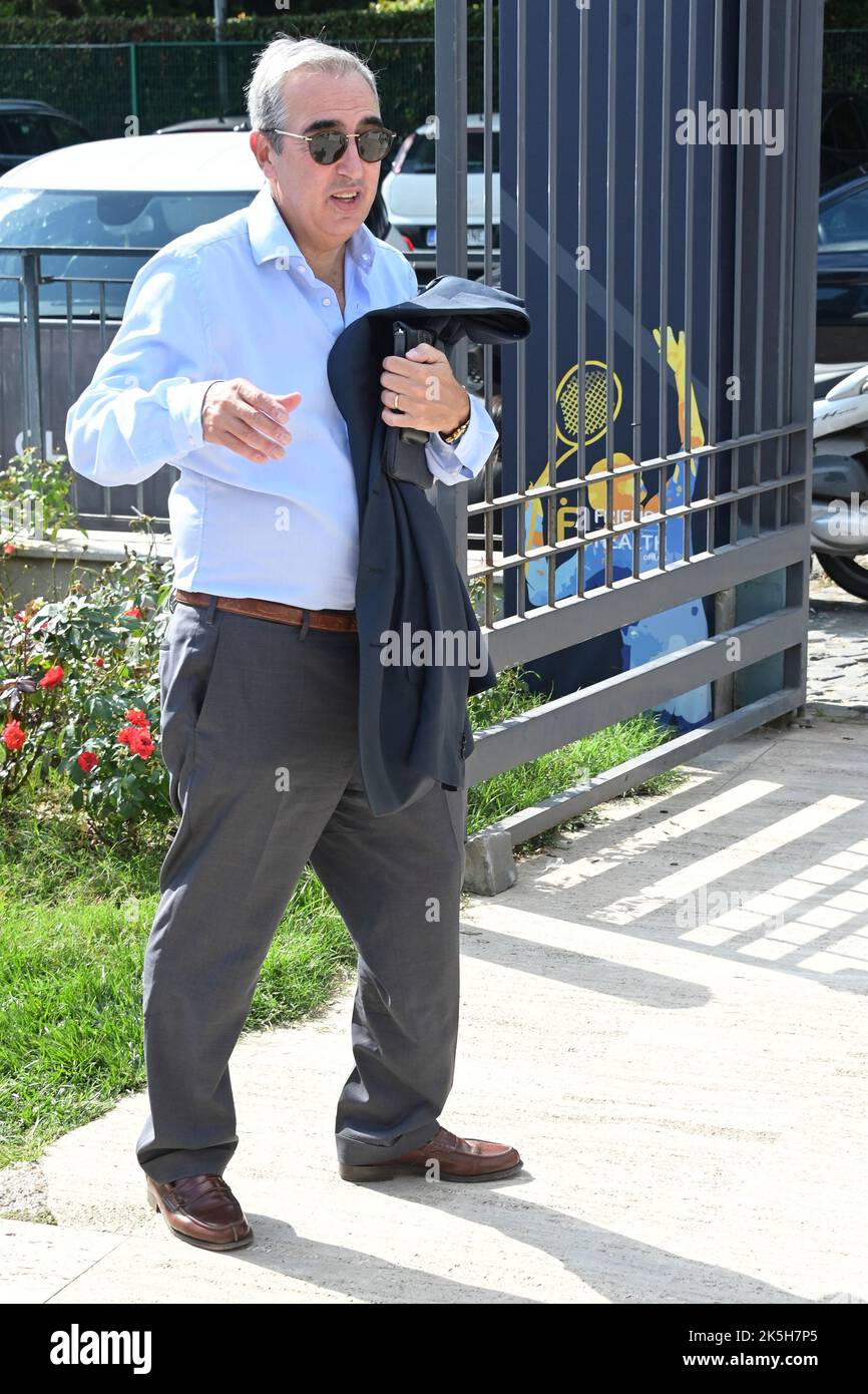 Rome, Italy. 08th Oct, 2022. Maurizio Gasparri attends the Tennis ...