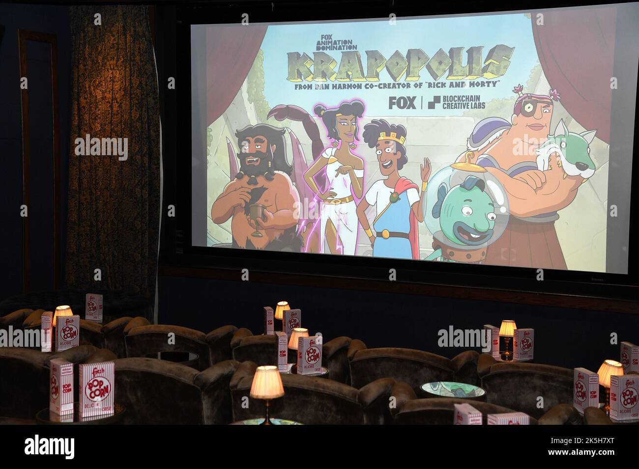 NEW YORK CITY - OCTOBER 7: Theater room for the screening of Fox’s ...