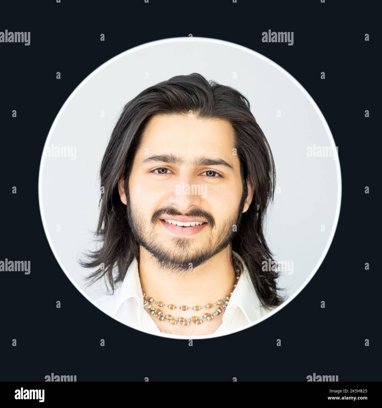 Handsome man. Positive male portrait. Masculine beauty. Successful ...