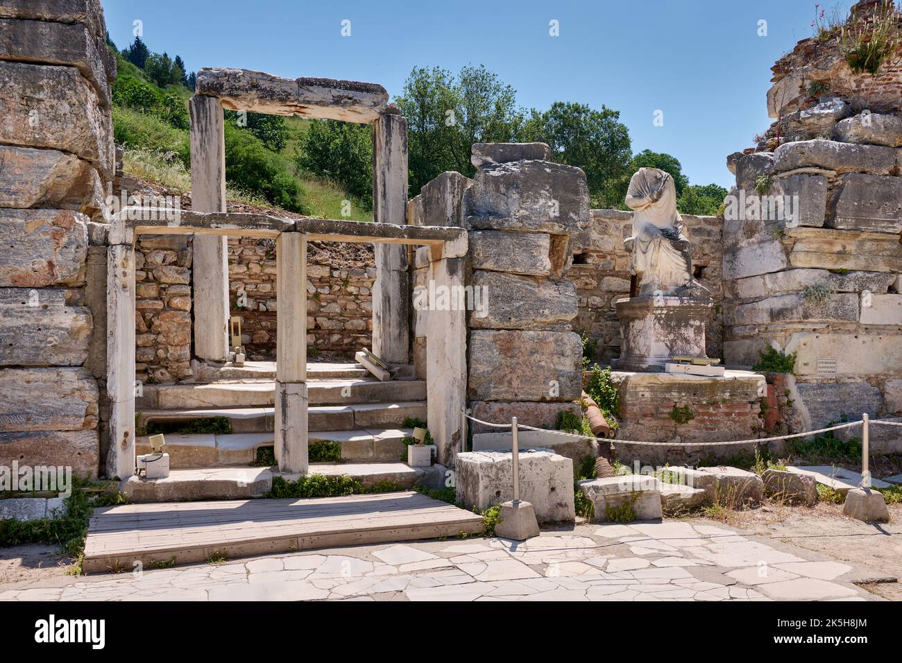 Scholastica Baths in Ephesus Archaeological Site, Selcuk, Turkey Stock ...