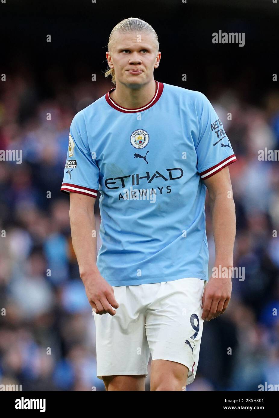 Manchester City's Erling Haaland during the Premier League match at ...