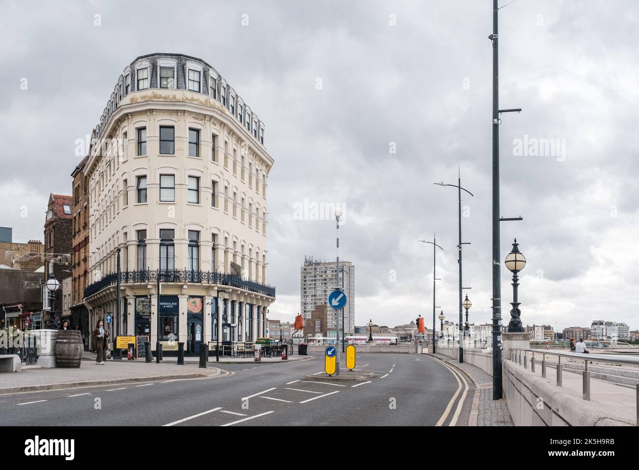 Imperial House or Hotel, Flatiron Building, Margate, Kent, UK Stock ...