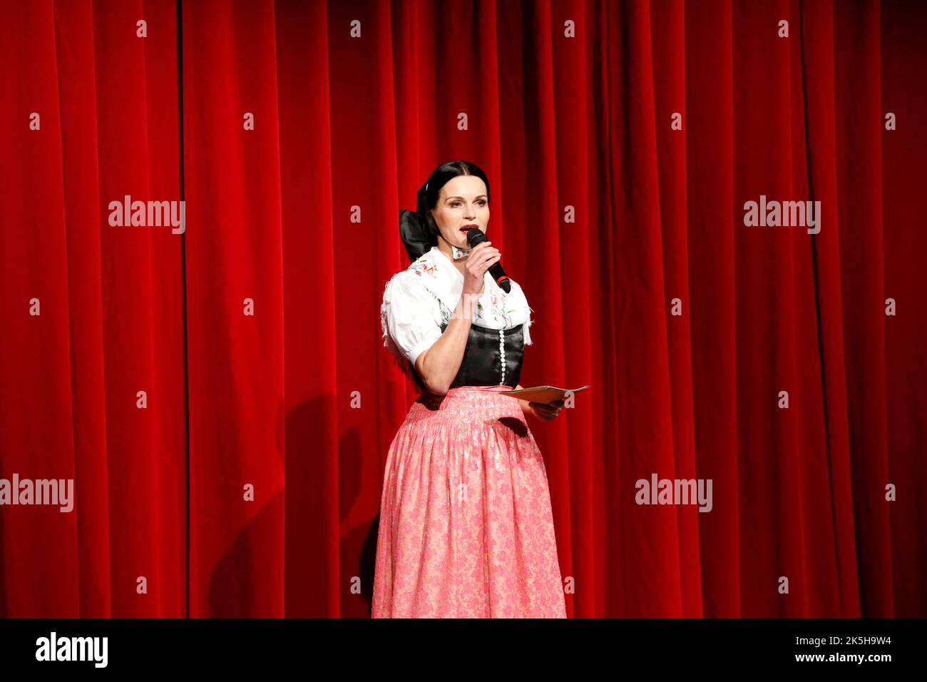 Kristina Nerad beim Festakt zum 70jährigen Bestehen des Sorbischen ...