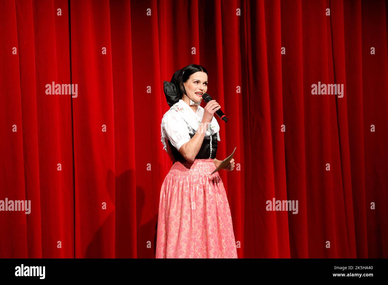 Kristina Nerad beim Festakt zum 70jährigen Bestehen des Sorbischen ...