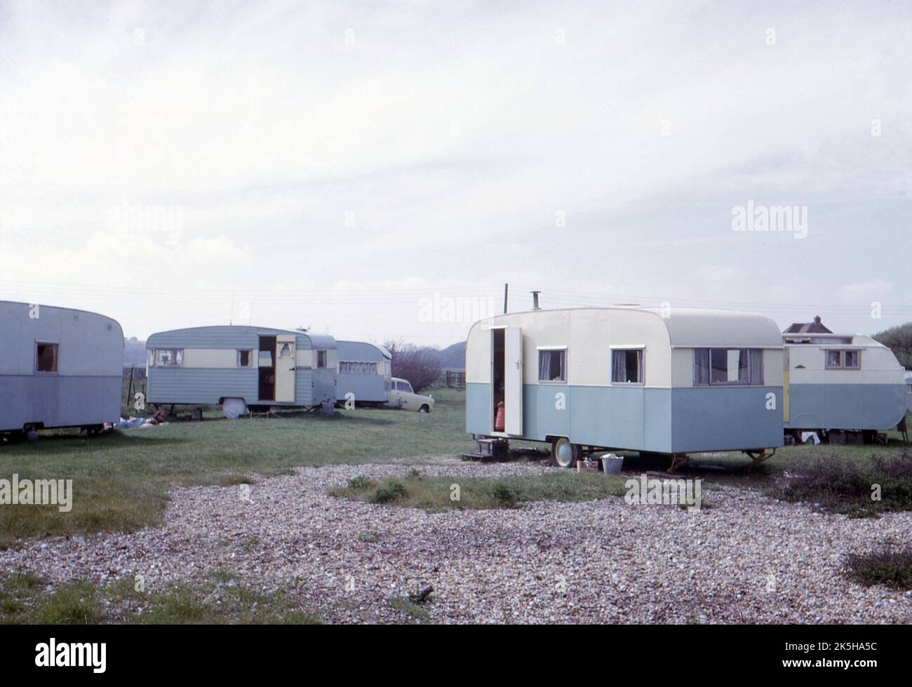 Caravan holiday 1960s hi-res stock photography and images - Alamy