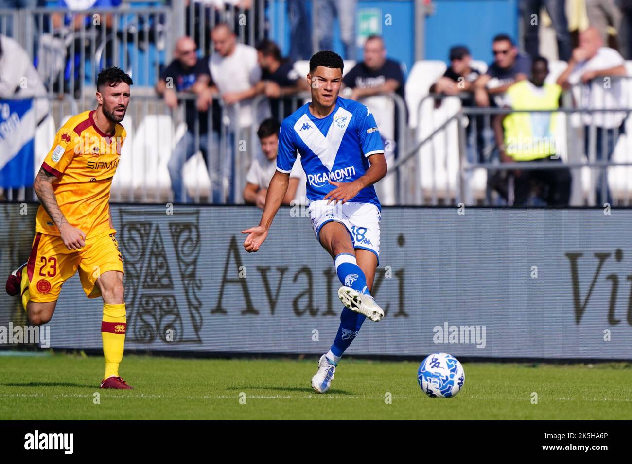 Brescia, Italy. 08th Oct, 2022. Alexander Jallow (Brescia FC) during ...