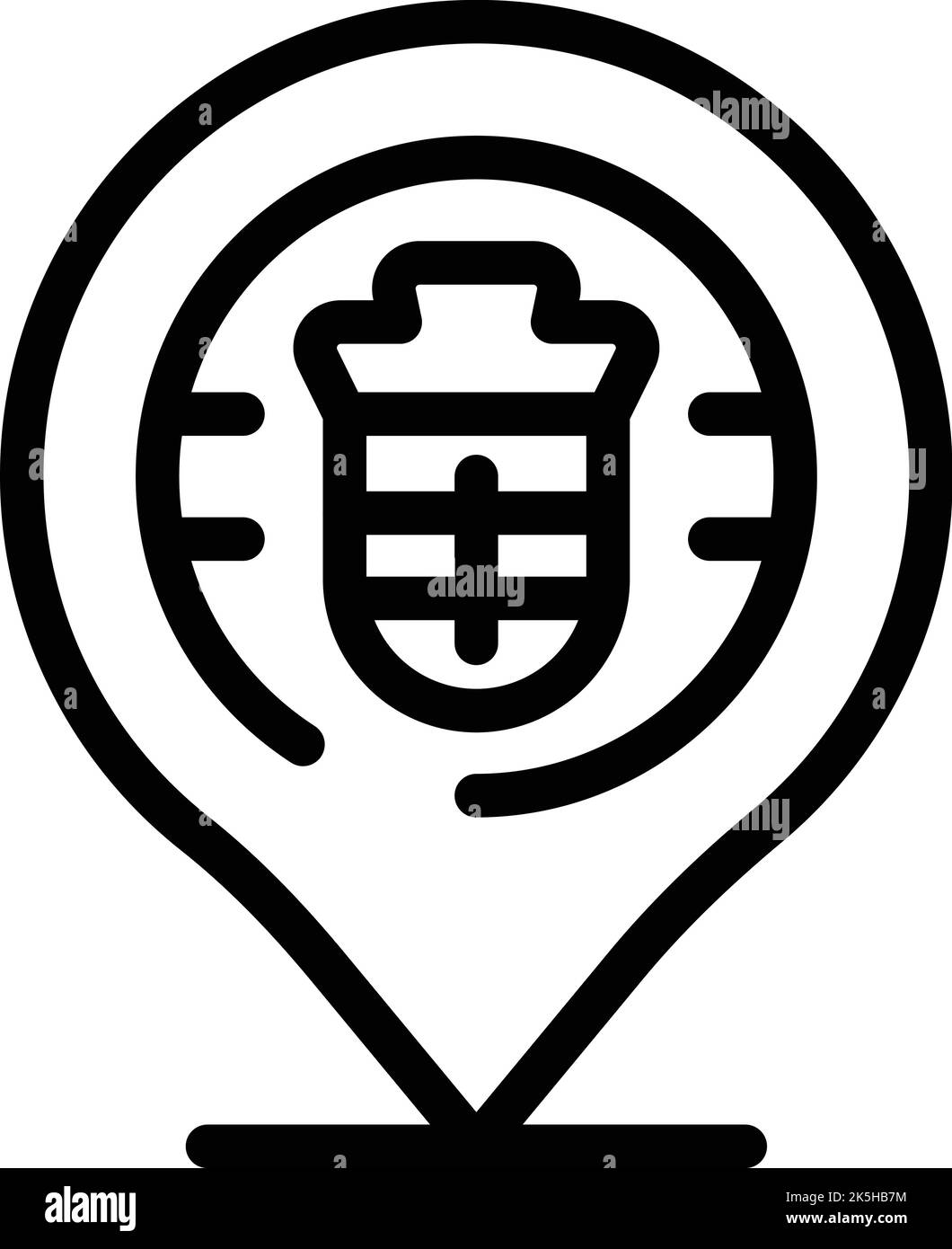 Croatia location icon outline vector. Sea city. Zagreb map Stock Vector ... Croatia location icon outline vector. Sea city. Zagreb map Stock Vector ...