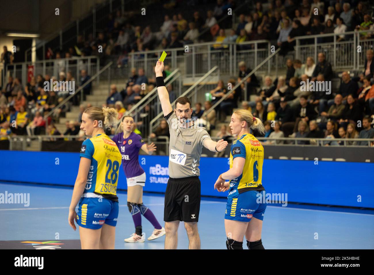 Hamar, Norway. 08th Oct, 2022. Hamar, Norway, October 8th 2022: Ane Cecilie Hogseth (6 Storhamar ...