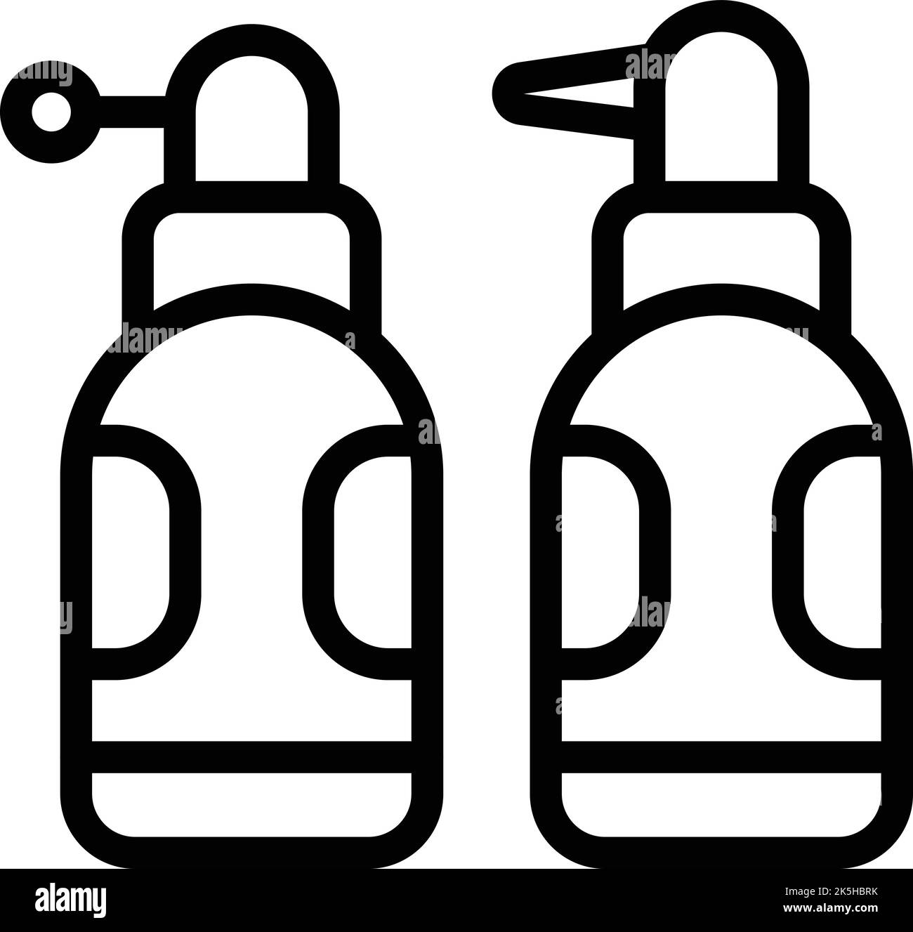 Tooth spray icon outline vector. Dentist care. Magic care Stock Vector ...