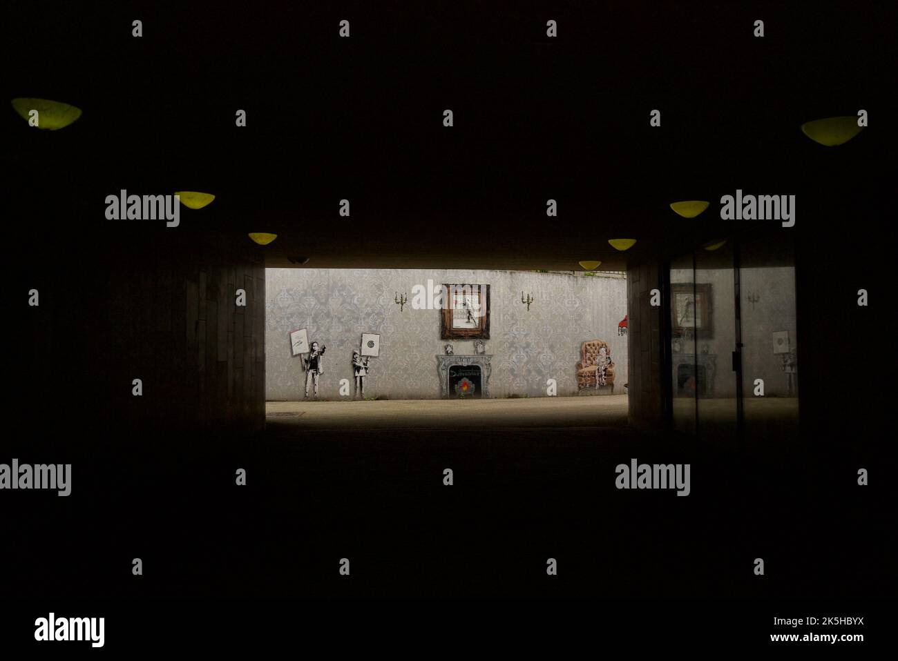 Street art in a pedestrian underpass in Stavanger (Dotmasters graffiti ...