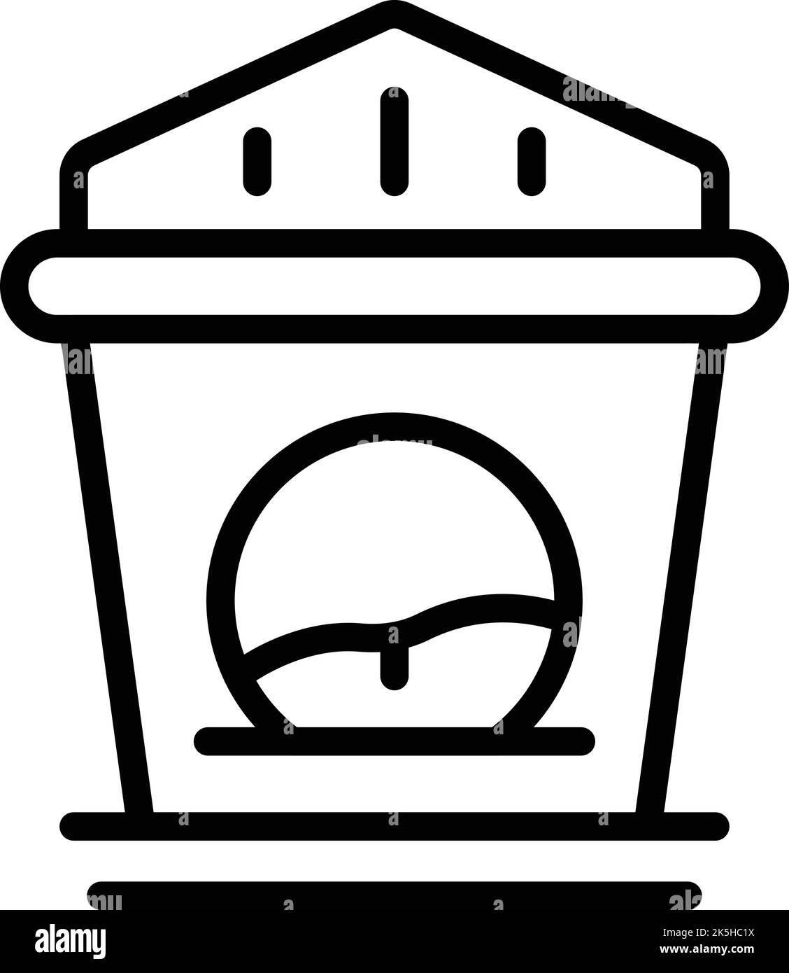 Cat wood home icon outline vector. House cat. Mouse food Stock Vector ...