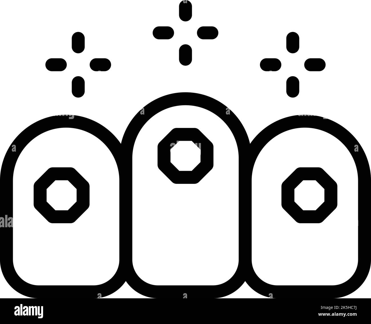 Magic teeth icon outline vector. Tooth gem. Fantasy glass Stock Vector ...