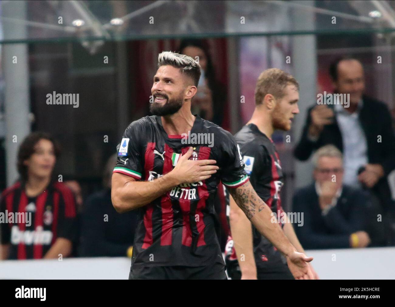 Milan, Italy. 08th Oct, 2022. Oliver Giroud of Ac Milan during the ...
