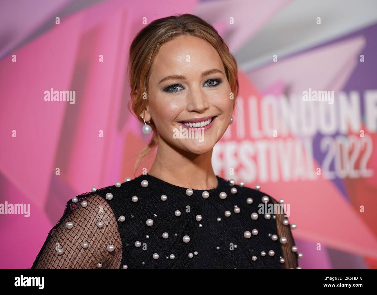Jennifer Lawrence arrives for the European premiere of Causeway during ...