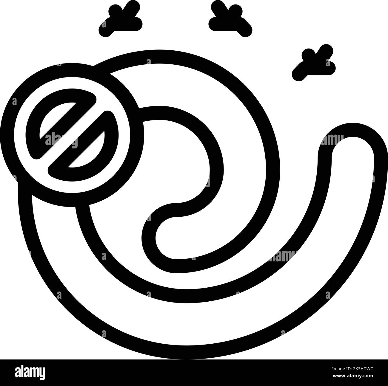 Repellent smoke icon outline vector. Mosquito malaria. Insect control ...