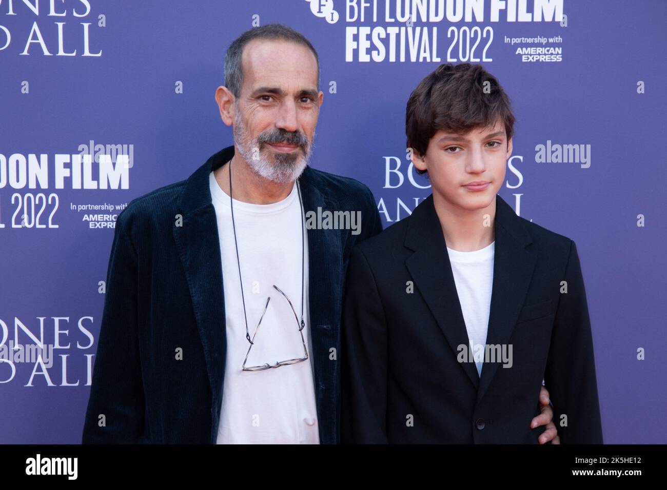 Marco Morabito and guest attending the Bones And All Premiere as part ...