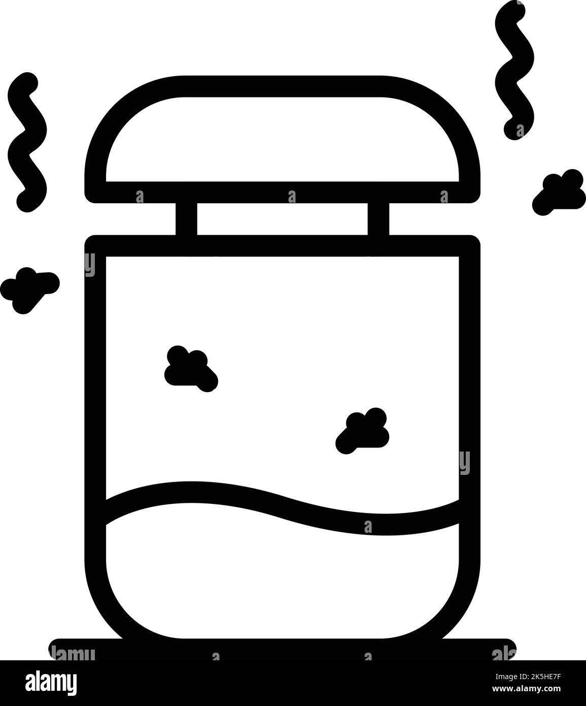 Insect control device icon outline vector. Malaria bite. Anti bug Stock ...