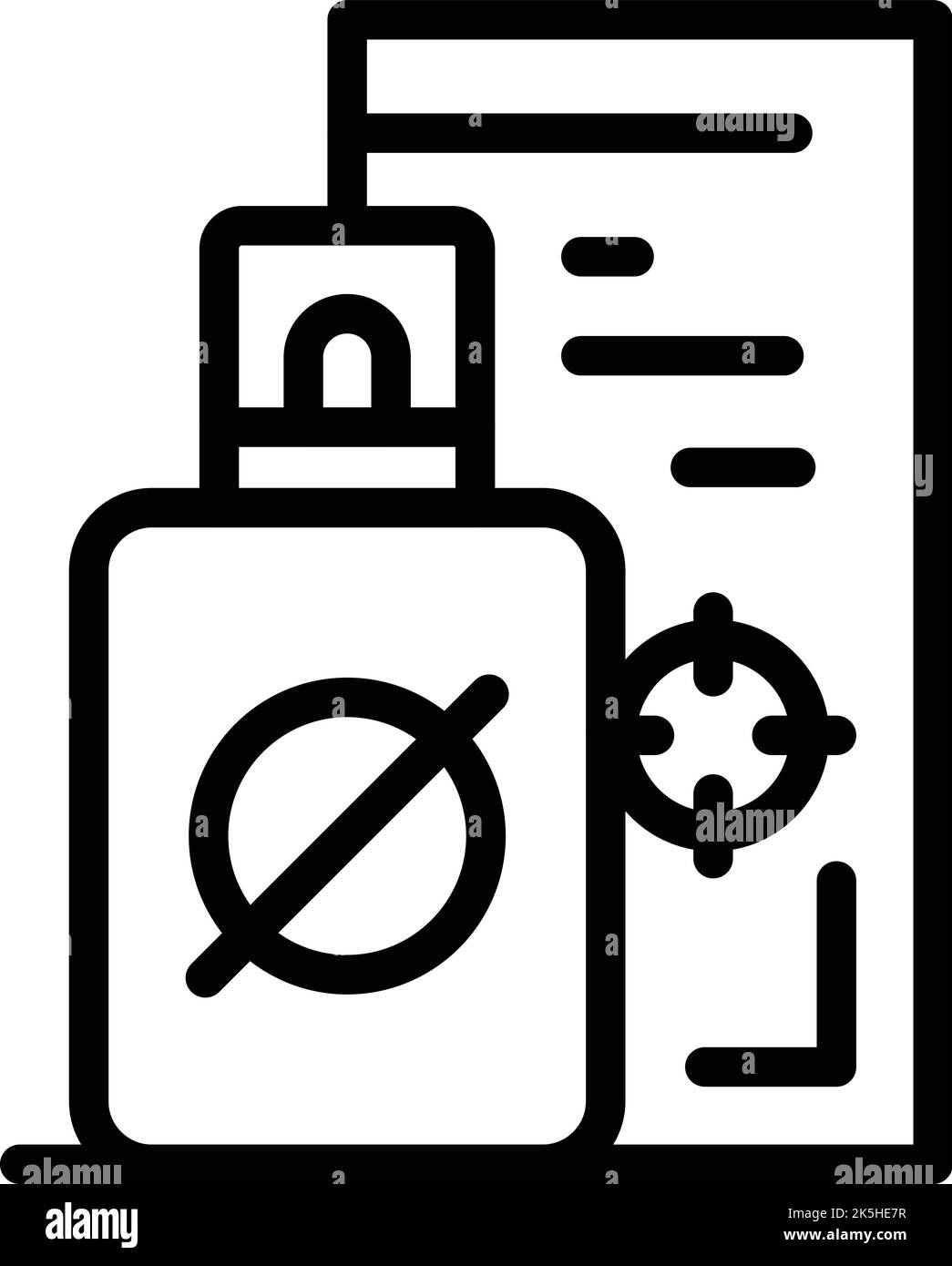 Bug spray icon outline vector. Malaria insect. Pest control Stock ...
