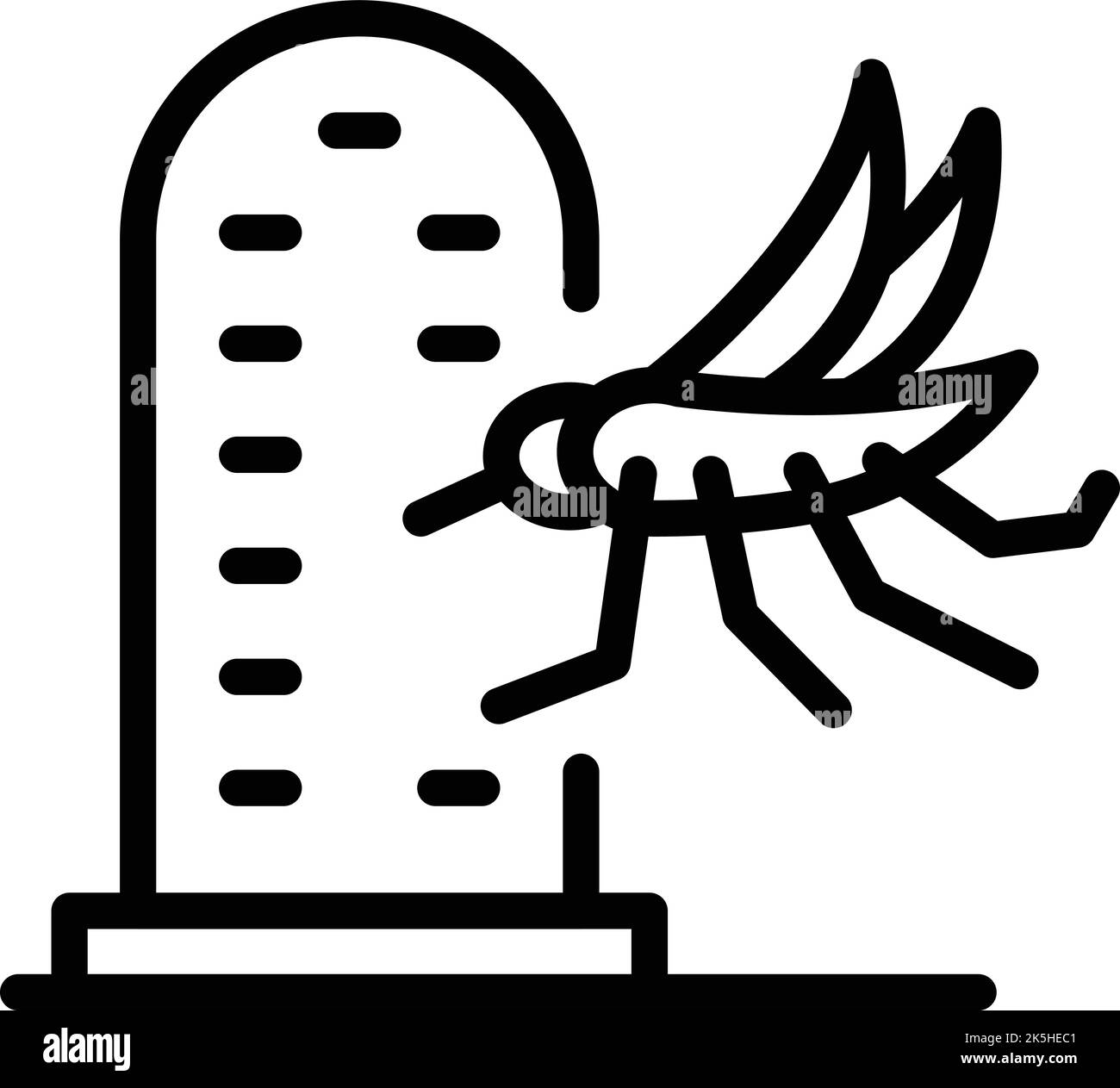 Insect fly icon outline vector. Cute bug. Pest spray Stock Vector Image ...
