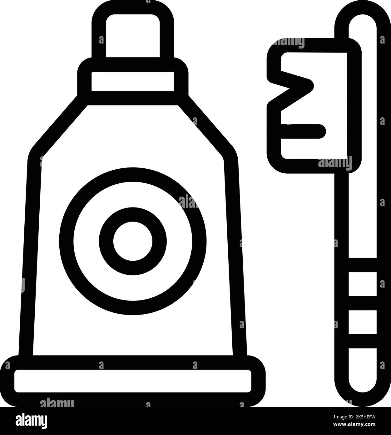 Dental care toothpaste icon outline vector. Tooth gem. Dentist teeth ...