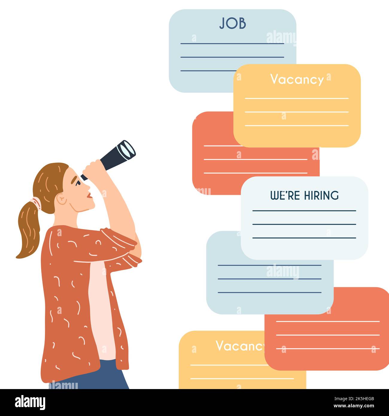 New hire cartoon Stock Vector Images - Alamy