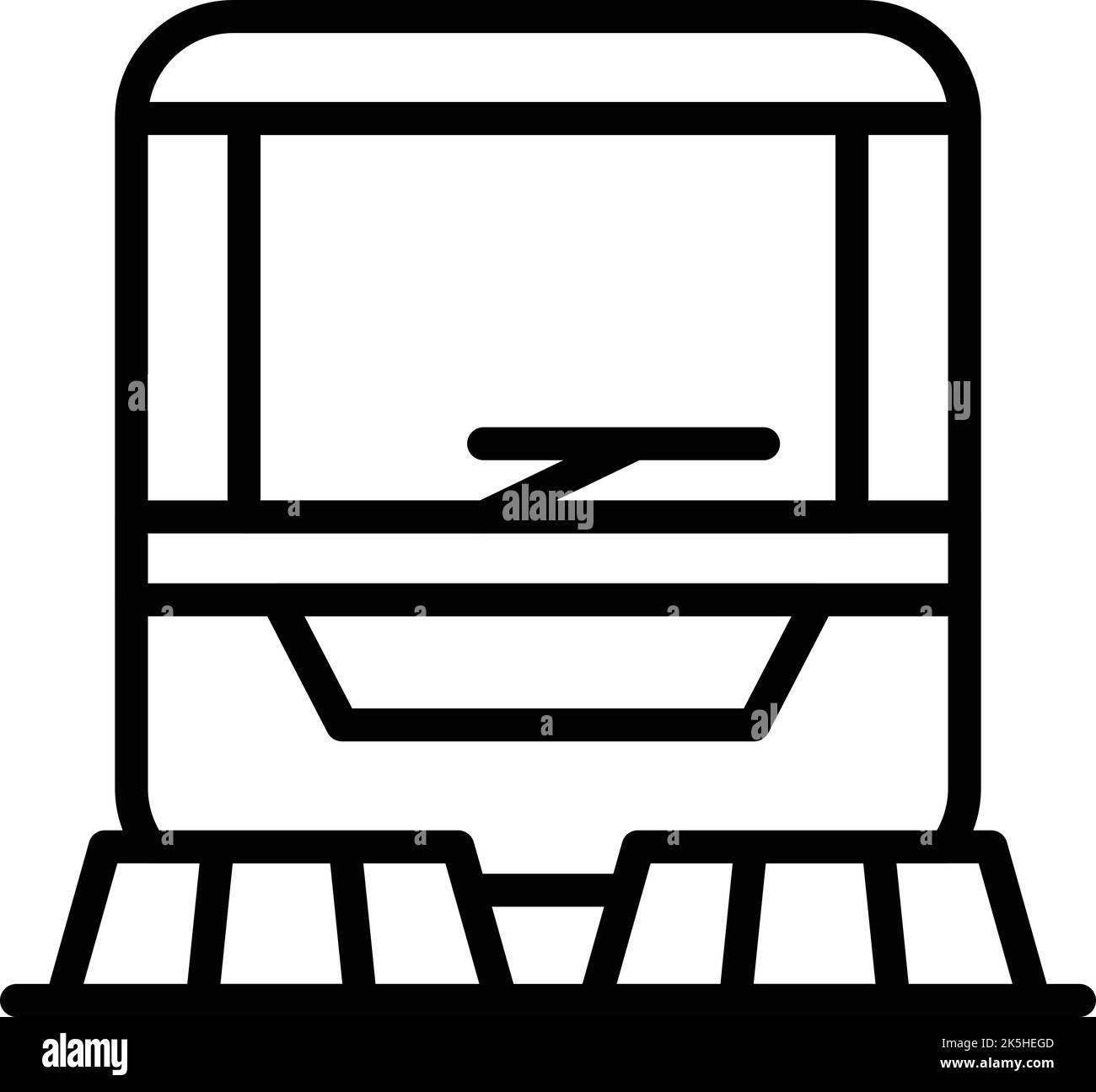 Garbage sweeper icon outline vector. Road truck. Machine vehicle Stock ...