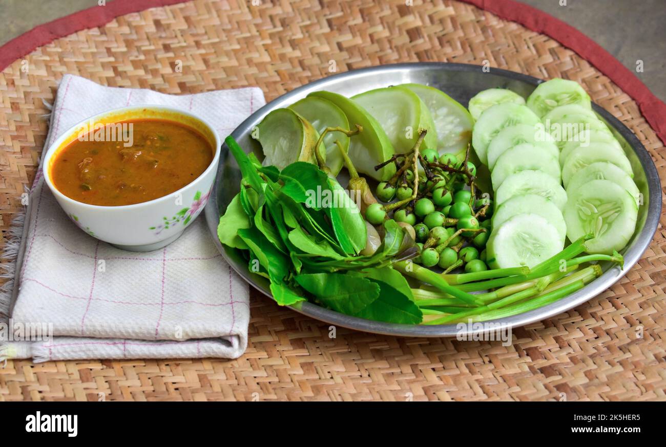 Myanmar or Burmese Traditional Fish Preserve Sauce, Ngapi yay and Fresh ...