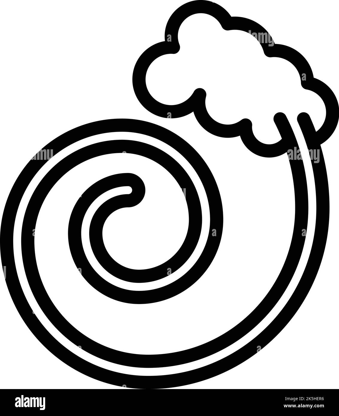 Smoke spiral icon outline vector. Bite insect. Spray pest Stock Vector ...