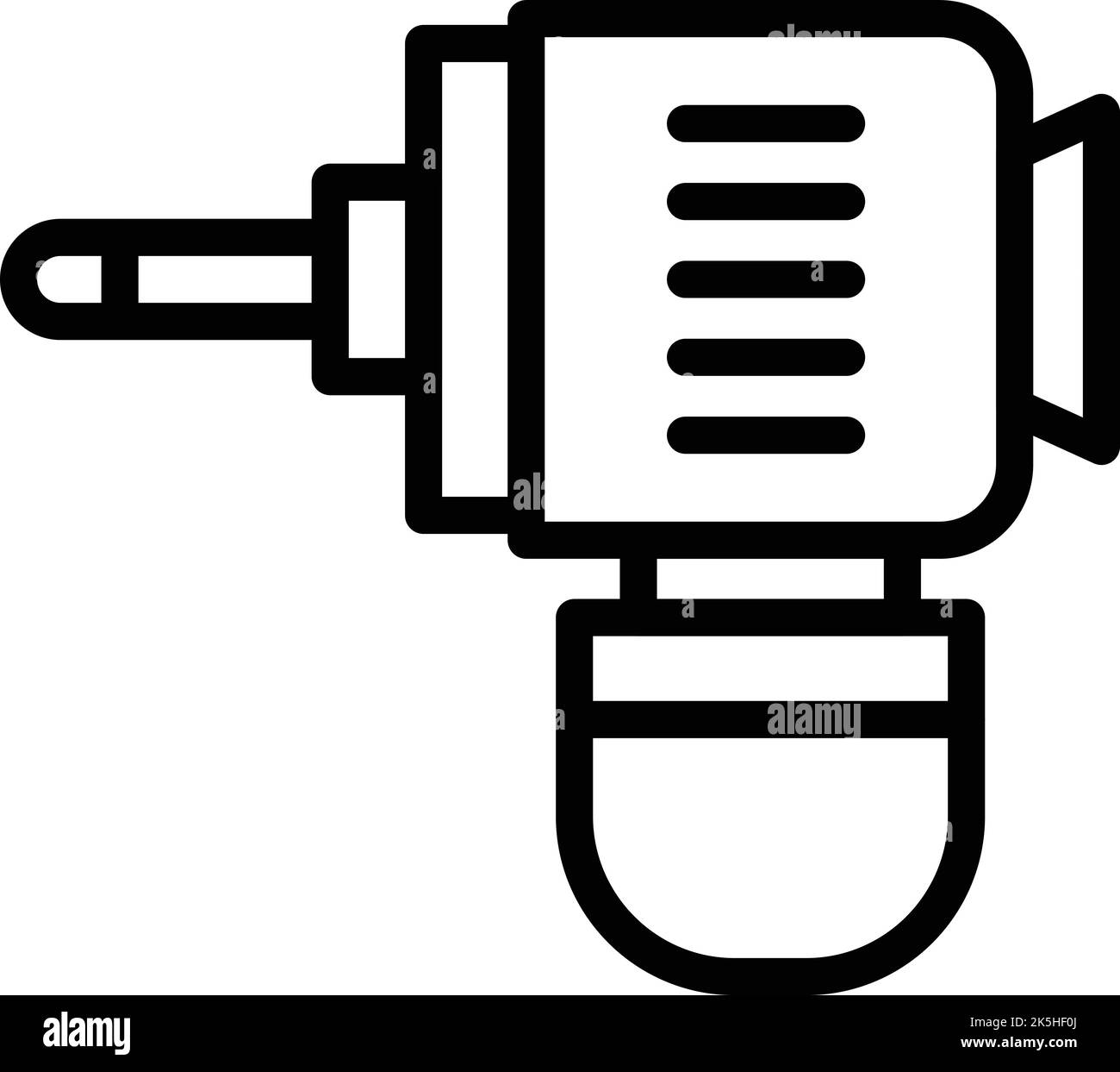 Pest control plug icon outline vector. Malaria insect. Spray repellent ...