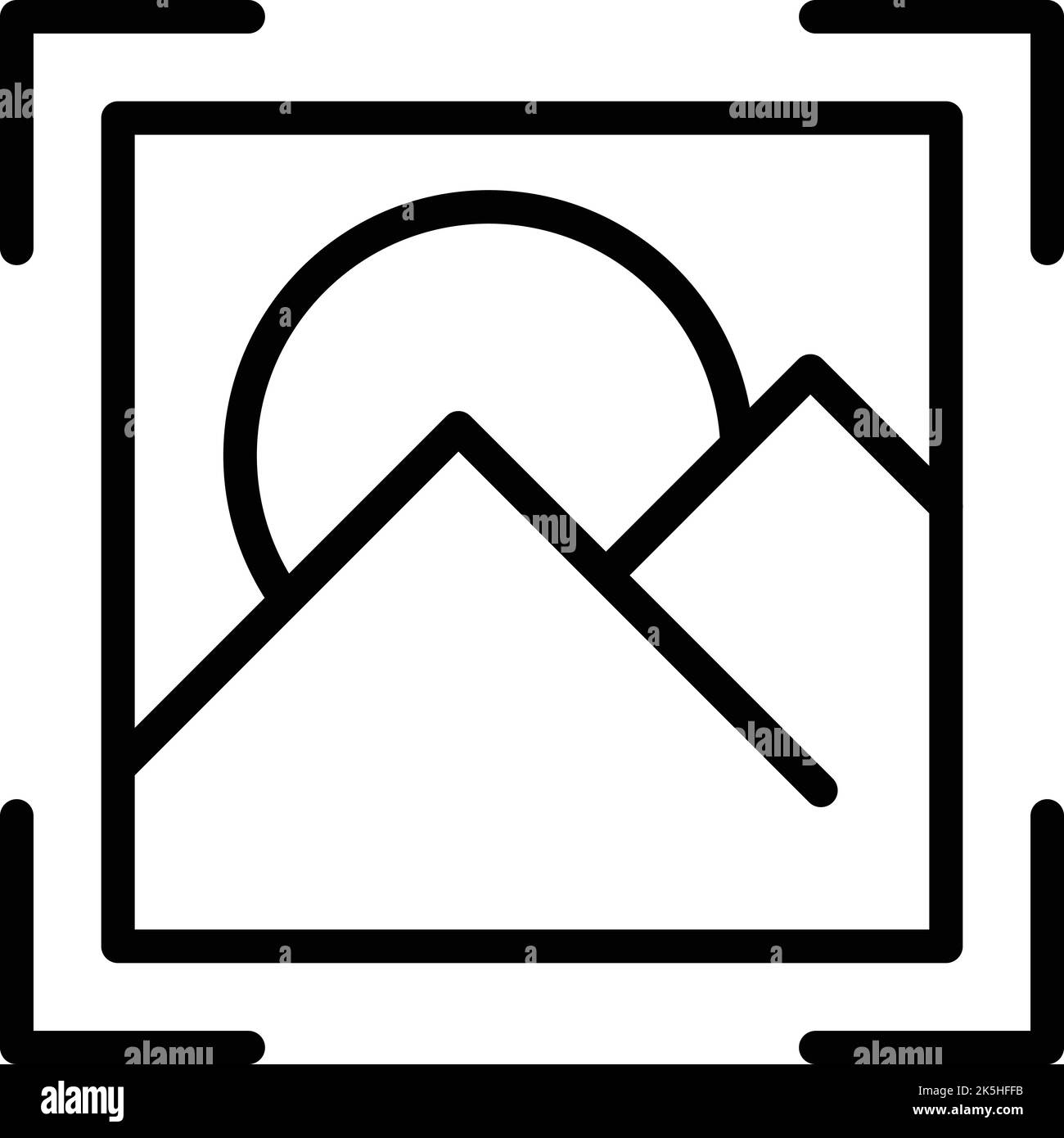 Snapshot icon outline vector. Screen image. Selfie person Stock Vector ...