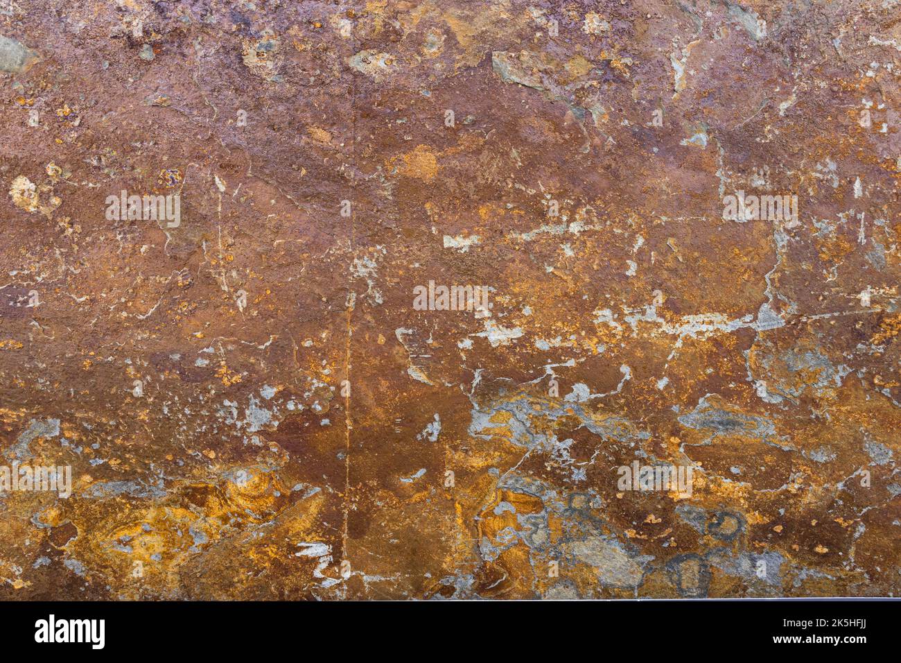 Distressed overlay texture of the rusted peeled metal. Grunge rough ...
