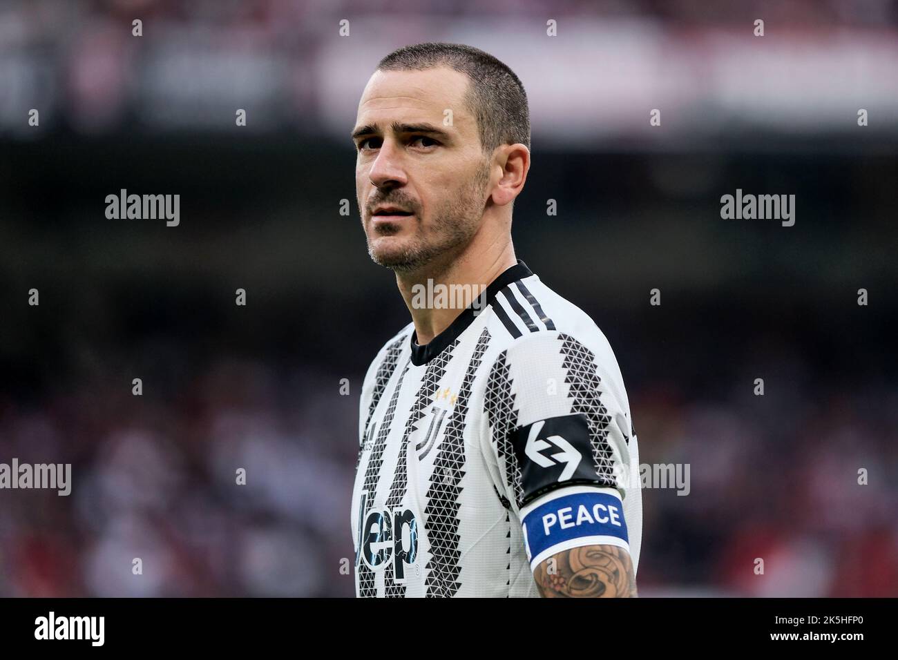 Milano, Italy. 08th Oct, 2022. Leonardo Bonucci of Juventus FC wears ...