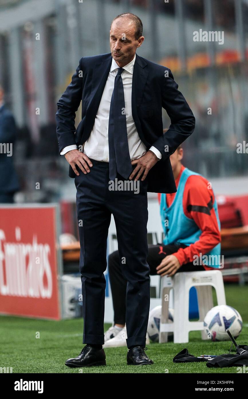 Milano, Italy. 08th Oct, 2022. Massimiliano Allegri coach of Juventus ...