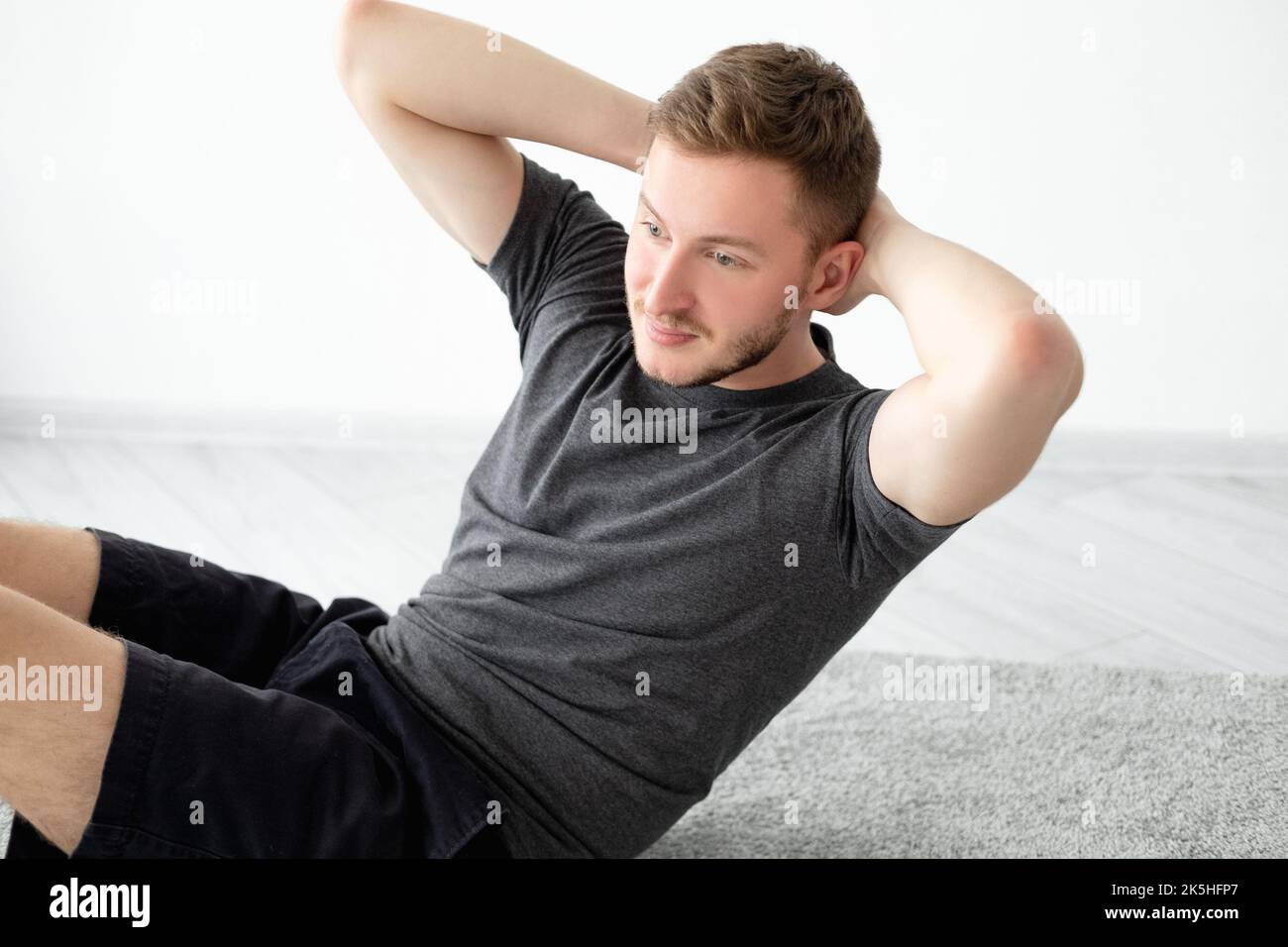 Positive fitness man sportswear hi-res stock photography and images - Alamy