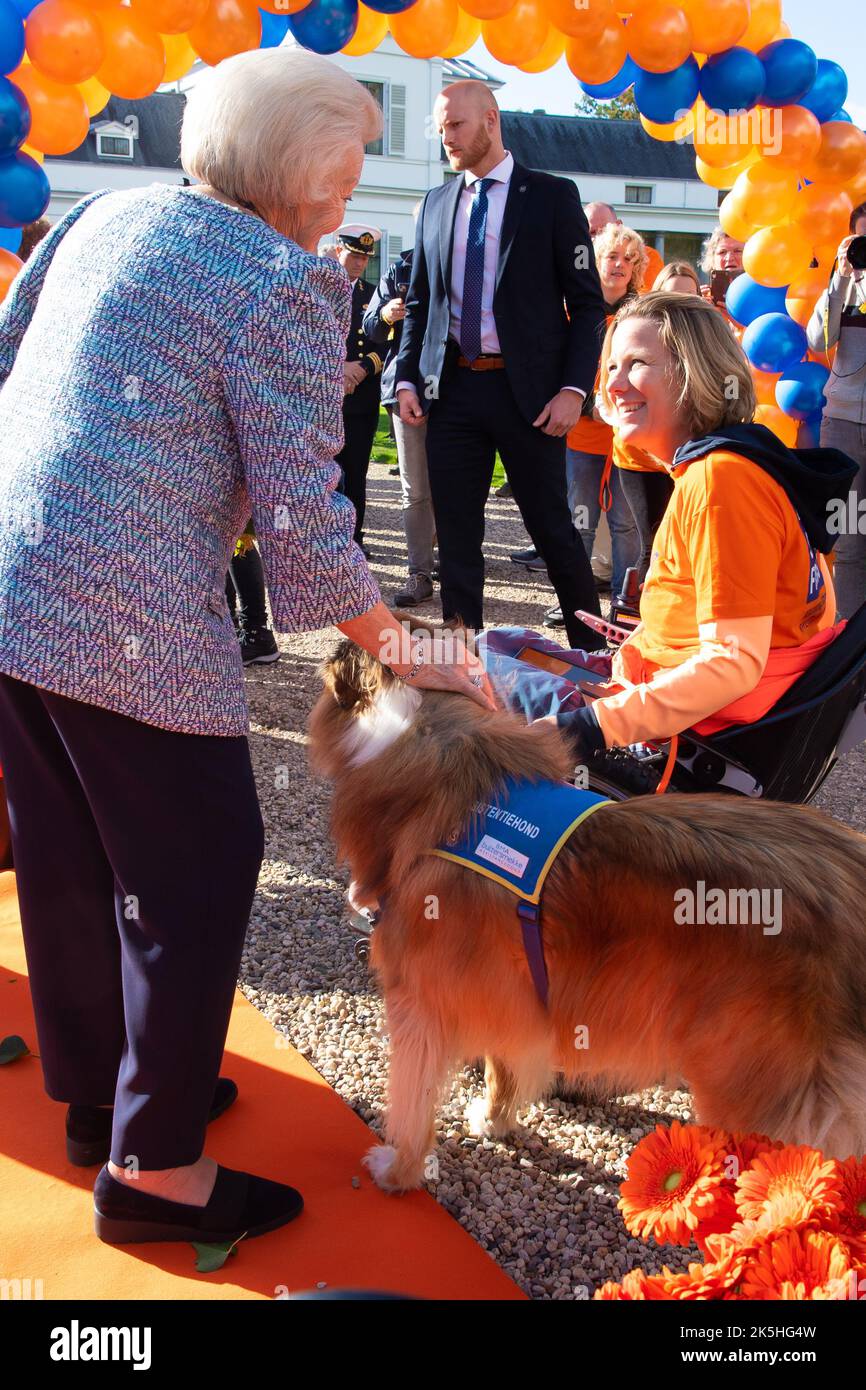 Princess Beatrix at the Oranjepad of the Princess Beatrix Spierfonds on ...