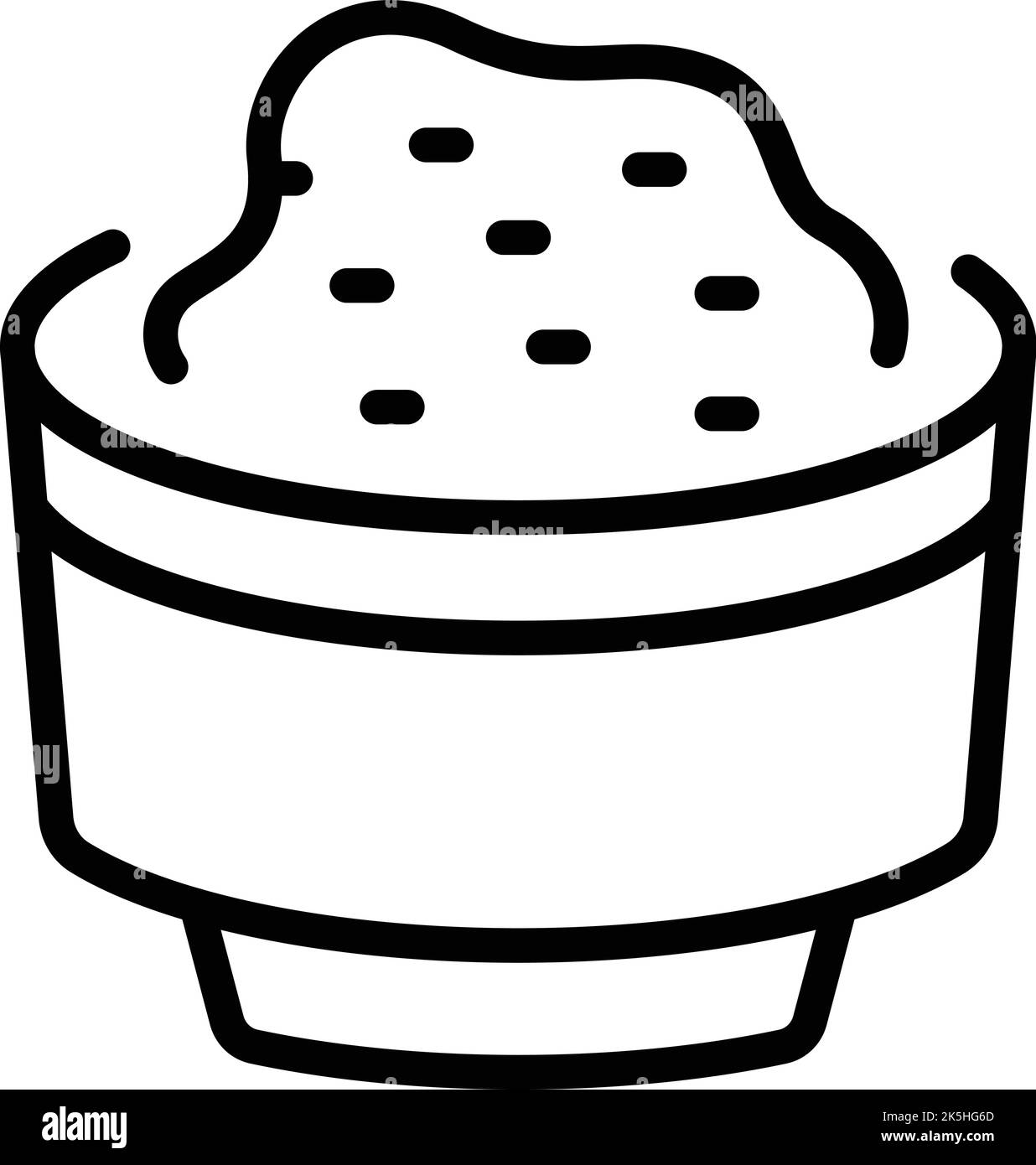 Japan rice icon outline vector. Chinese roll. Sashimi menu Stock Vector ...