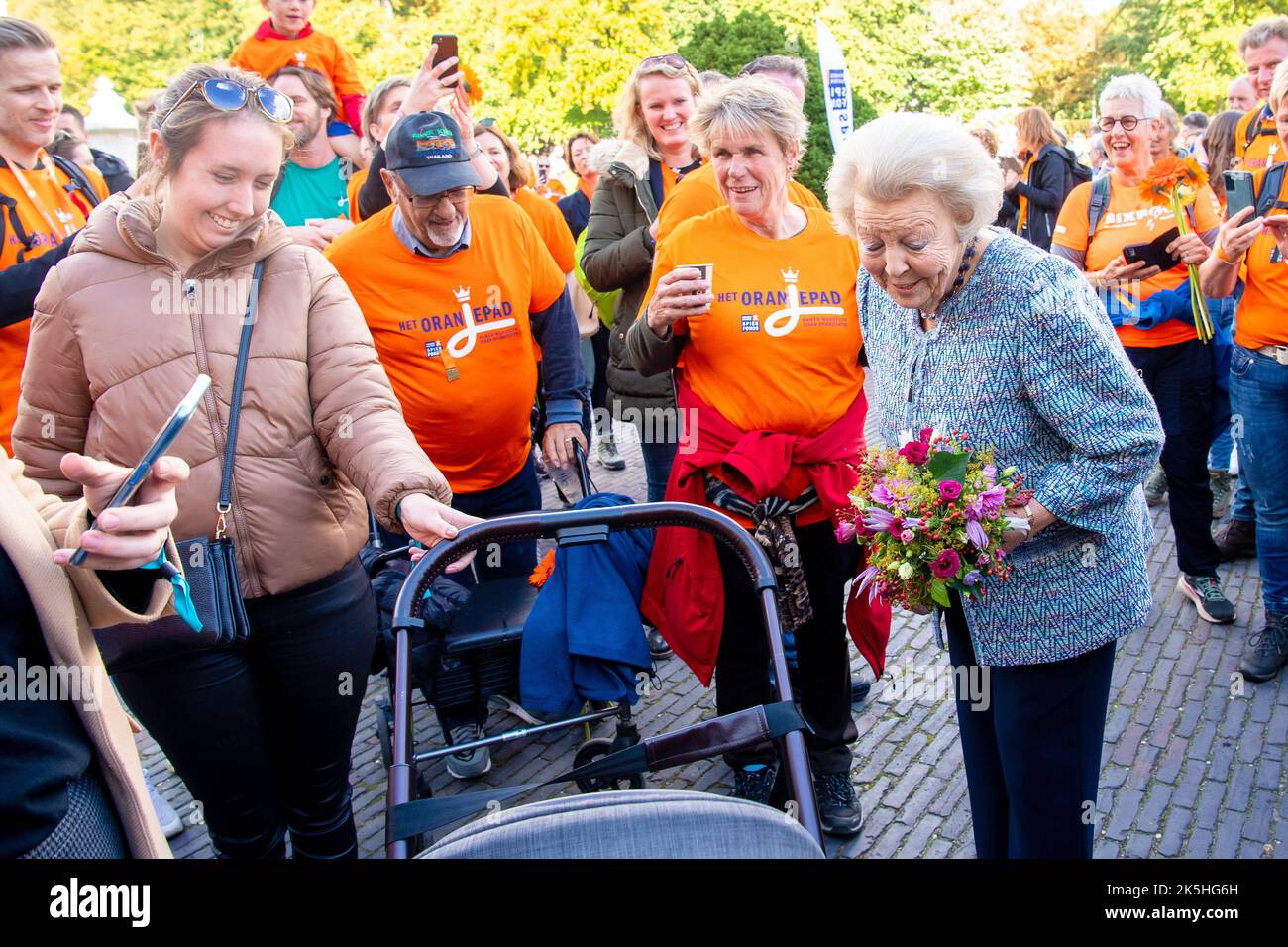 Princess Beatrix at the Oranjepad of the Princess Beatrix Spierfonds on ...