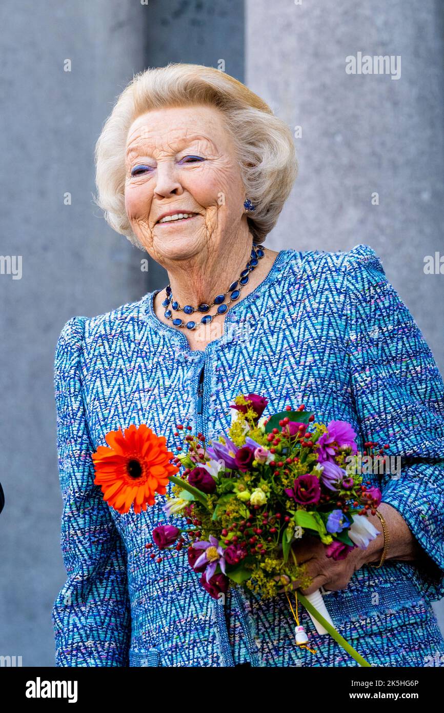Princess Beatrix at the Oranjepad of the Princess Beatrix Spierfonds on ...