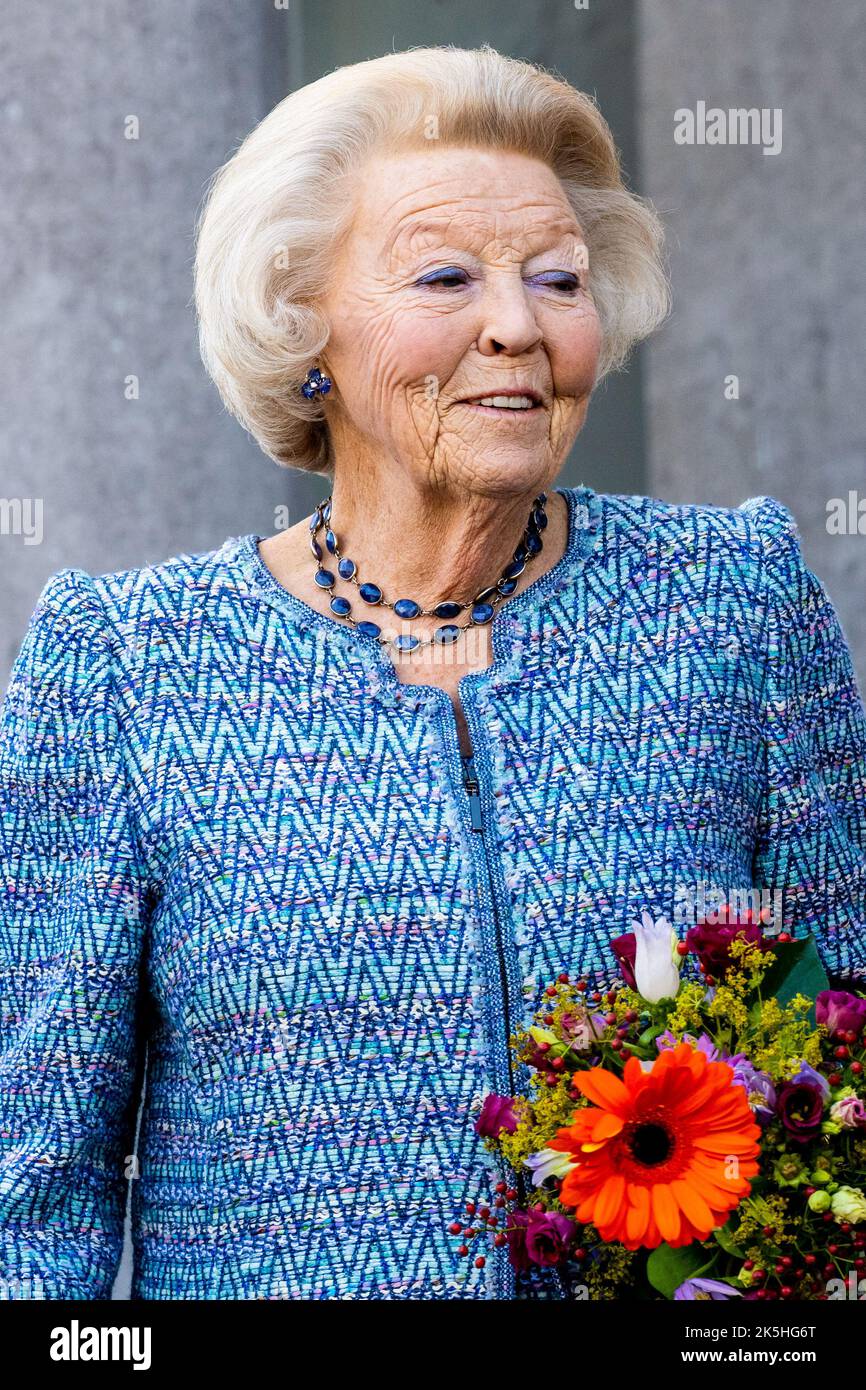 Princess Beatrix at the Oranjepad of the Princess Beatrix Spierfonds on ...