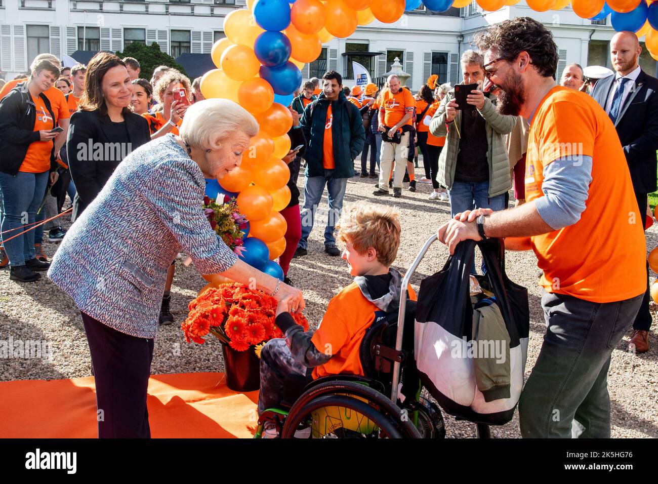 Princess Beatrix at the Oranjepad of the Princess Beatrix Spierfonds on ...