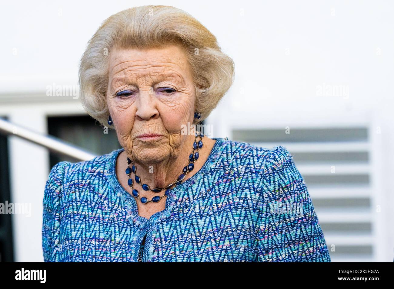 Princess Beatrix at the Oranjepad of the Princess Beatrix Spierfonds on ...