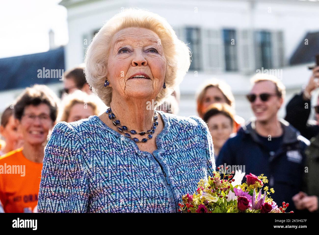 Princess Beatrix at the Oranjepad of the Princess Beatrix Spierfonds on ...