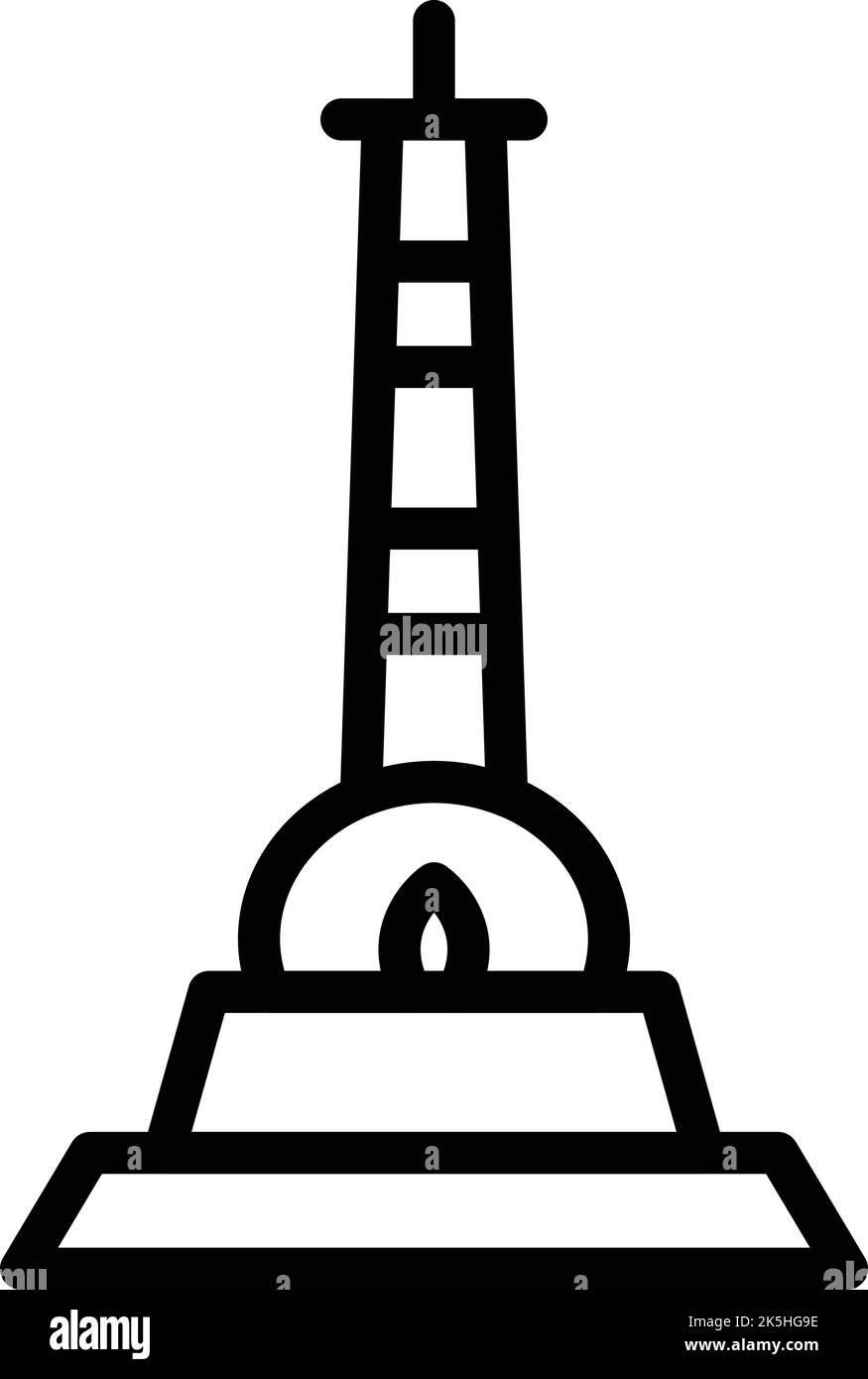 Nepal stupa icon outline vector. Skyline temple. City travel Stock ...