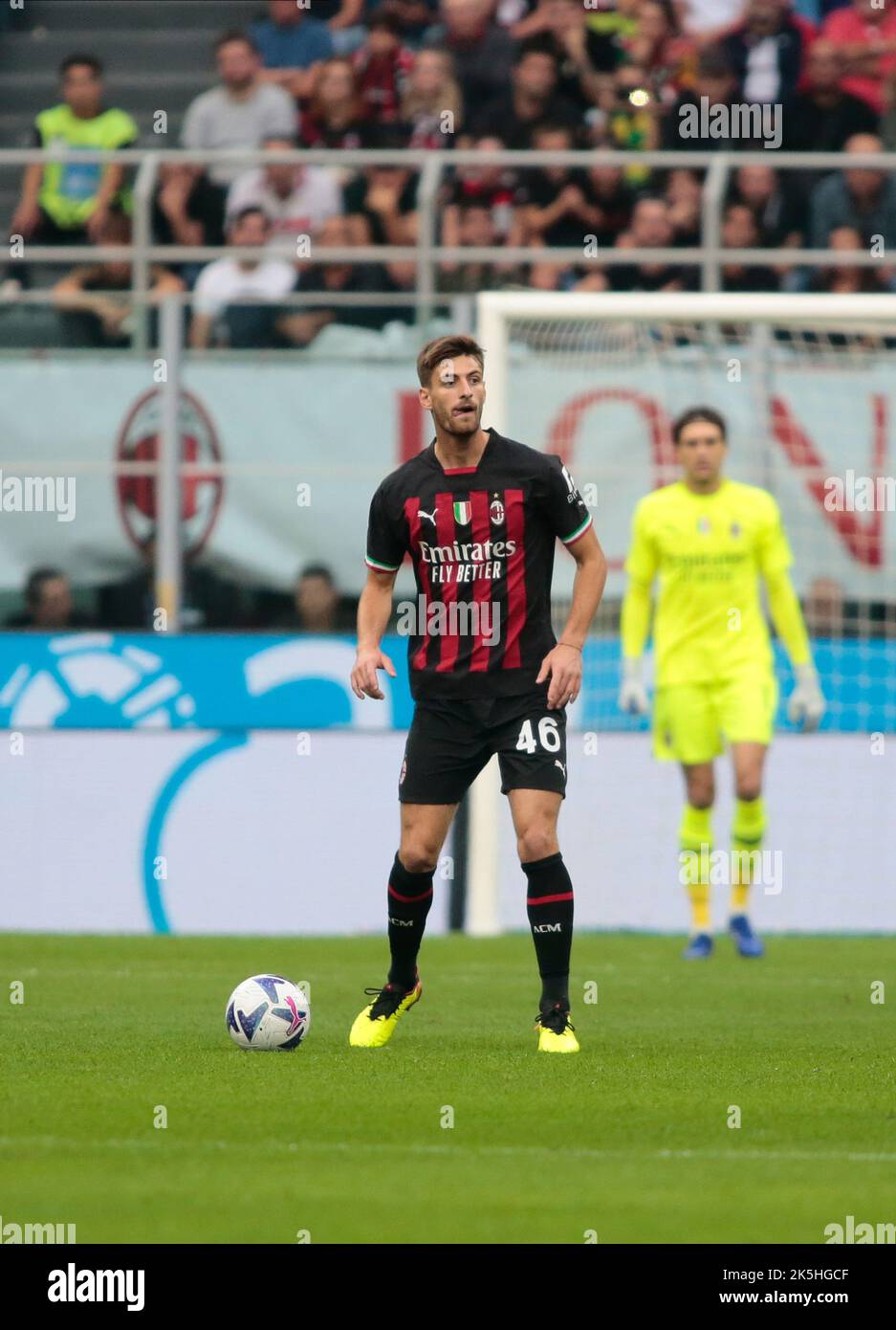 Matteo Gabbia of Ac Milan during the Italian Serie a, football match ...